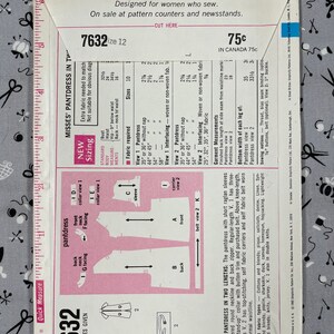 Simplicity 7632 UNCUT Vintage Sewing Pattern for Misses Pantdress in 2 ...