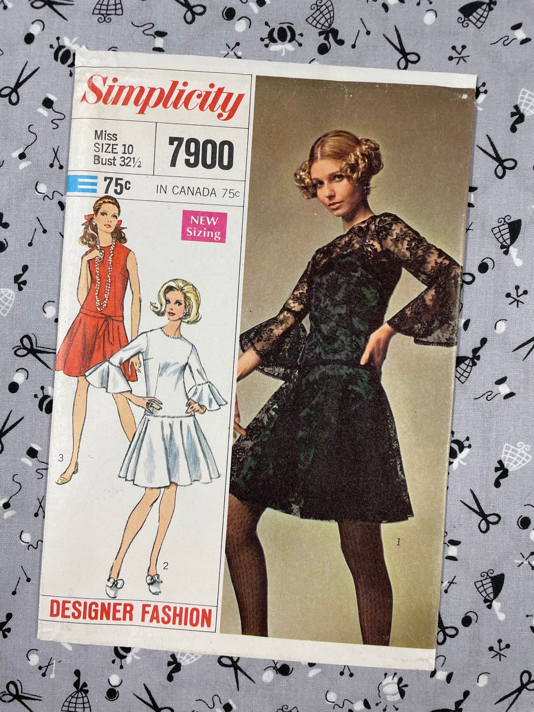 Simplicity 7900 UNCUT Vintage Sewing Pattern for Misses Dress & Slip ...