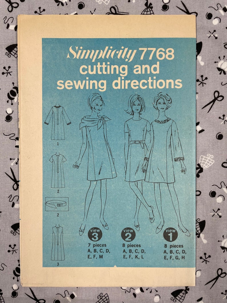 Simplicity 7768 UNCUT Vintage Sewing Pattern for Dress in - Etsy