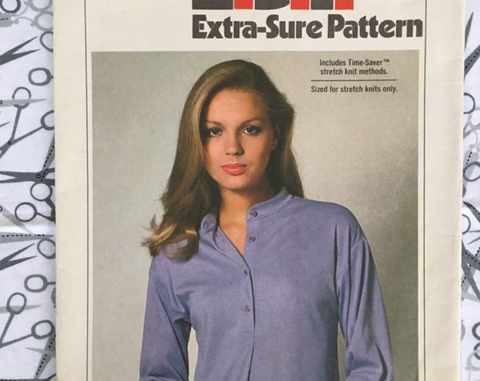 Simplicity 9025 UNCUT Vintage Sewing Pattern FOR KNITS Pullover Top ...