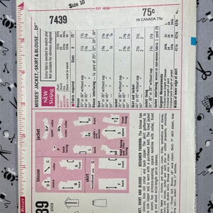 Simplicity 7439 UNCUT Vintage Sewing Pattern for Misses Jacket, Skirt ...