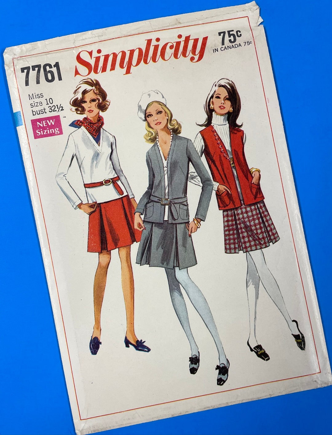 Simplicity 7761 UNCUT Vintage Sewing Pattern for Misses Jacket ...