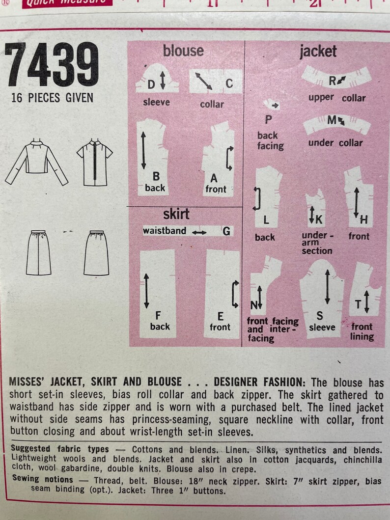 Simplicity 7439 UNCUT Vintage Sewing Pattern for Misses - Etsy