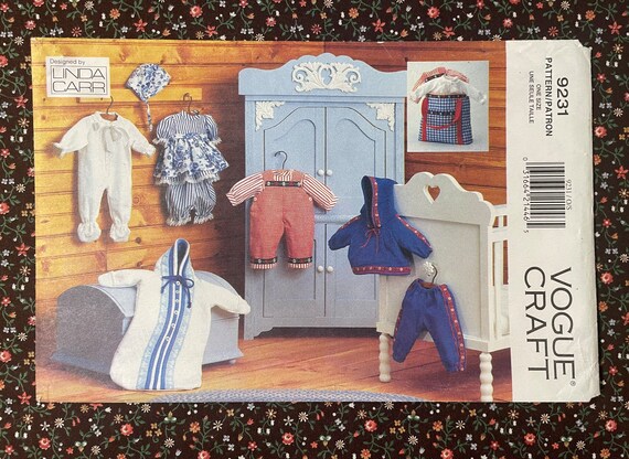 Vogue 9352 UNCUT Sewing Pattern for Doll Furniture & Bedding - Etsy