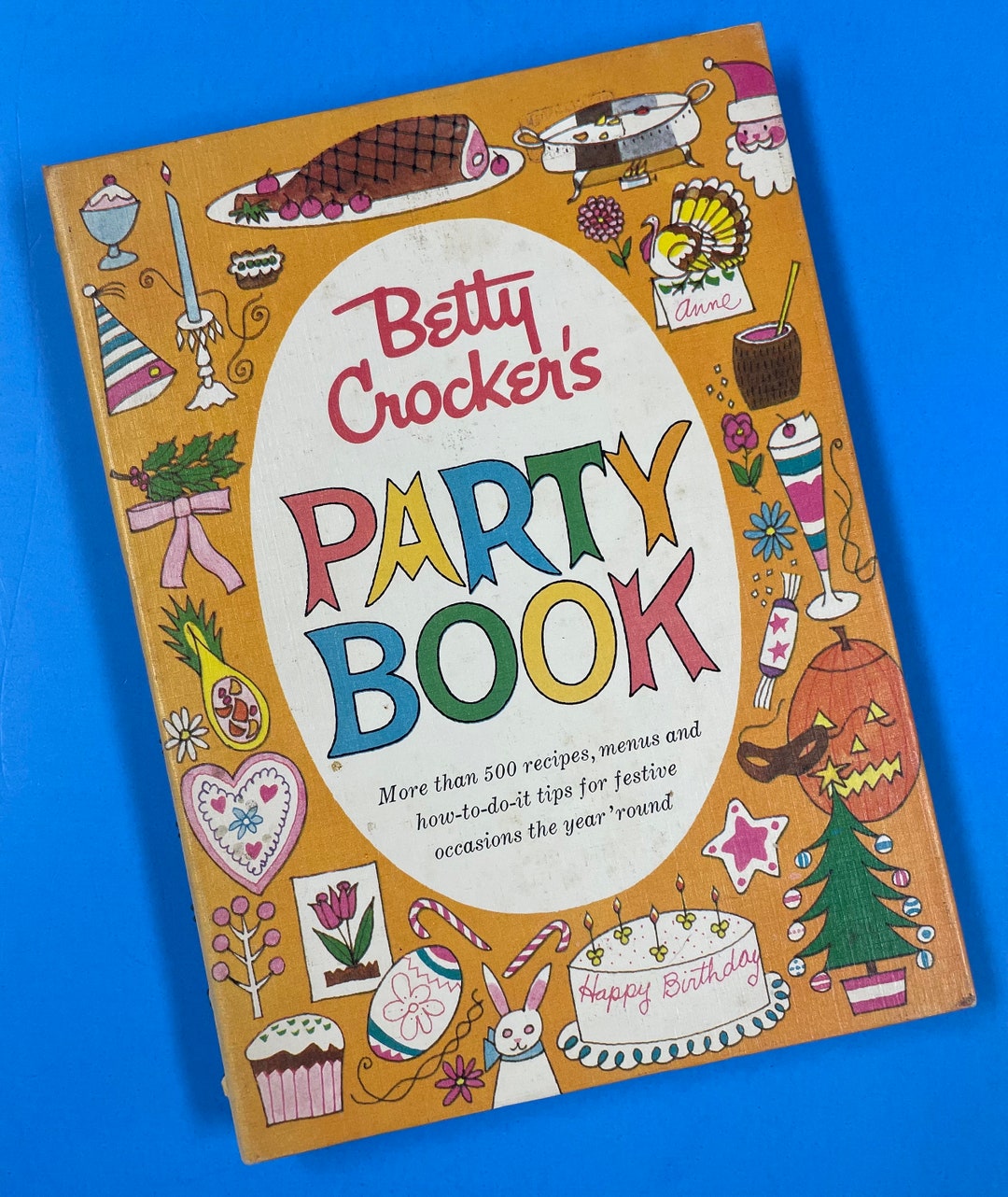 Vintage Betty Crocker PARTY BOOK Cookbook Copyright 1960 First Edition ...