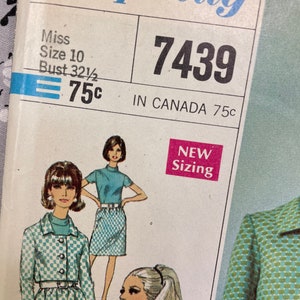 Simplicity 7439 UNCUT Vintage Sewing Pattern for Misses Jacket, Skirt ...
