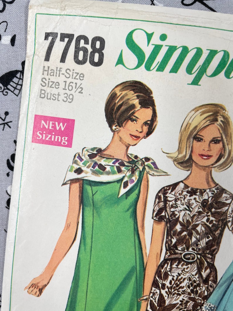 Simplicity 7768 UNCUT Vintage Sewing Pattern for Dress in - Etsy
