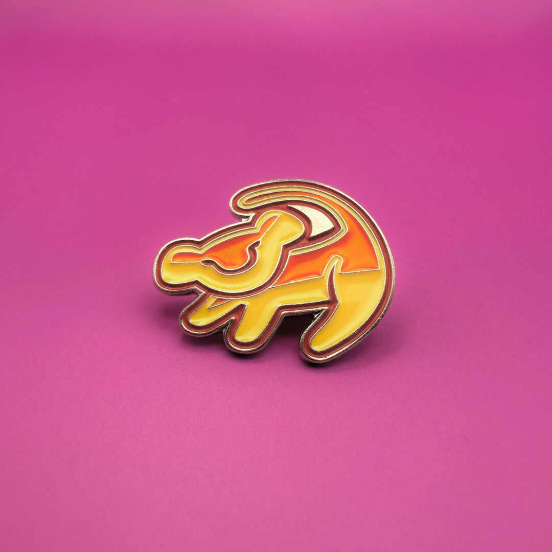Lion King | Simba | Pin Badge | Cute Little Animal Pin Badge | Lapel ...
