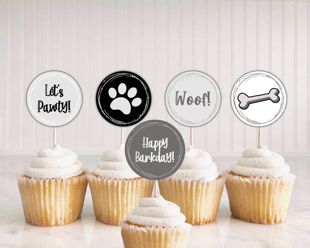 Printable Dog Birthday, Printable Dog Gotcha Day, Dog Party Supplies ...