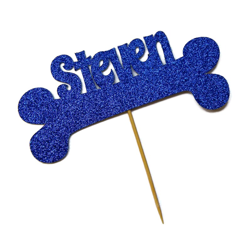 Personalized Dog Name Cake Topper for Birthday Party or Gotcha Day ...