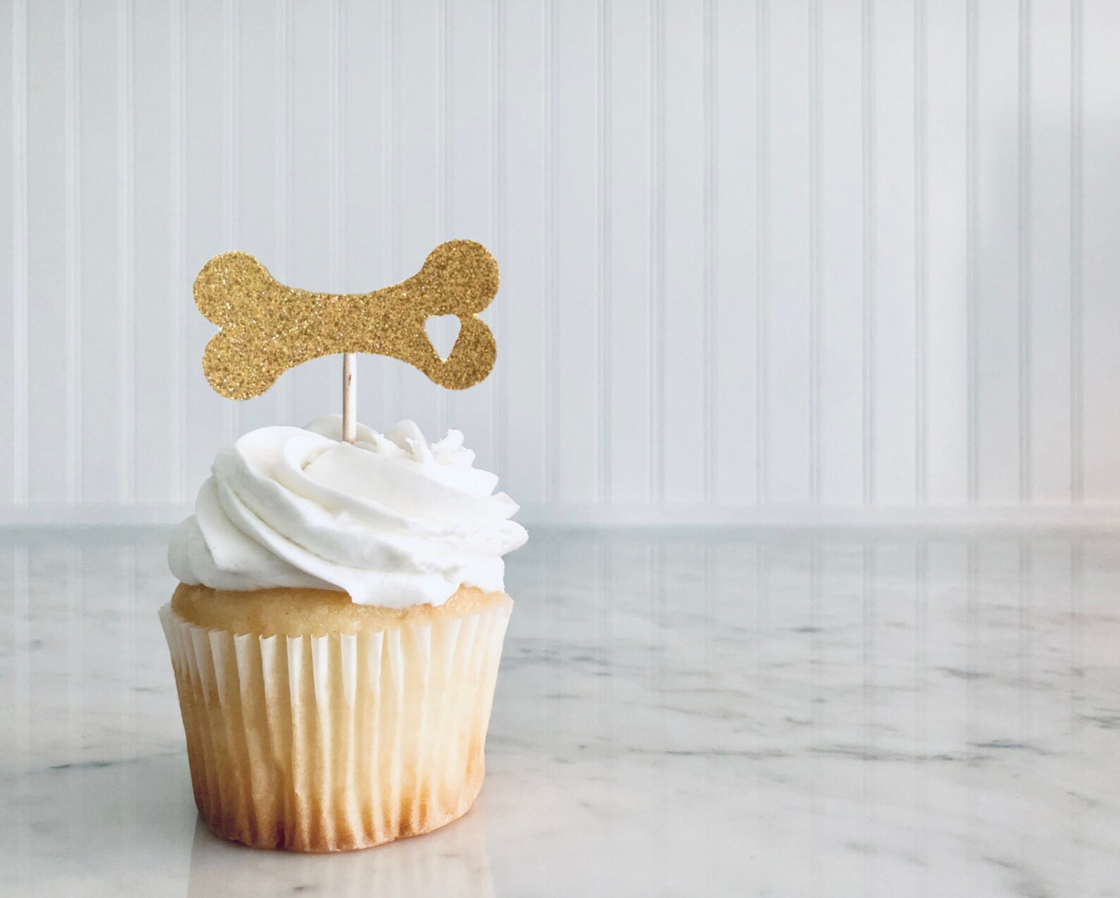 Dog Bone Cupcake Cake Topper for Birthday or Gotcha Day Party, Pet ...