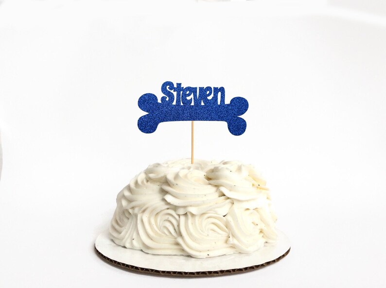 Personalized Dog Name Cake Topper for Birthday Party or Gotcha Day ...