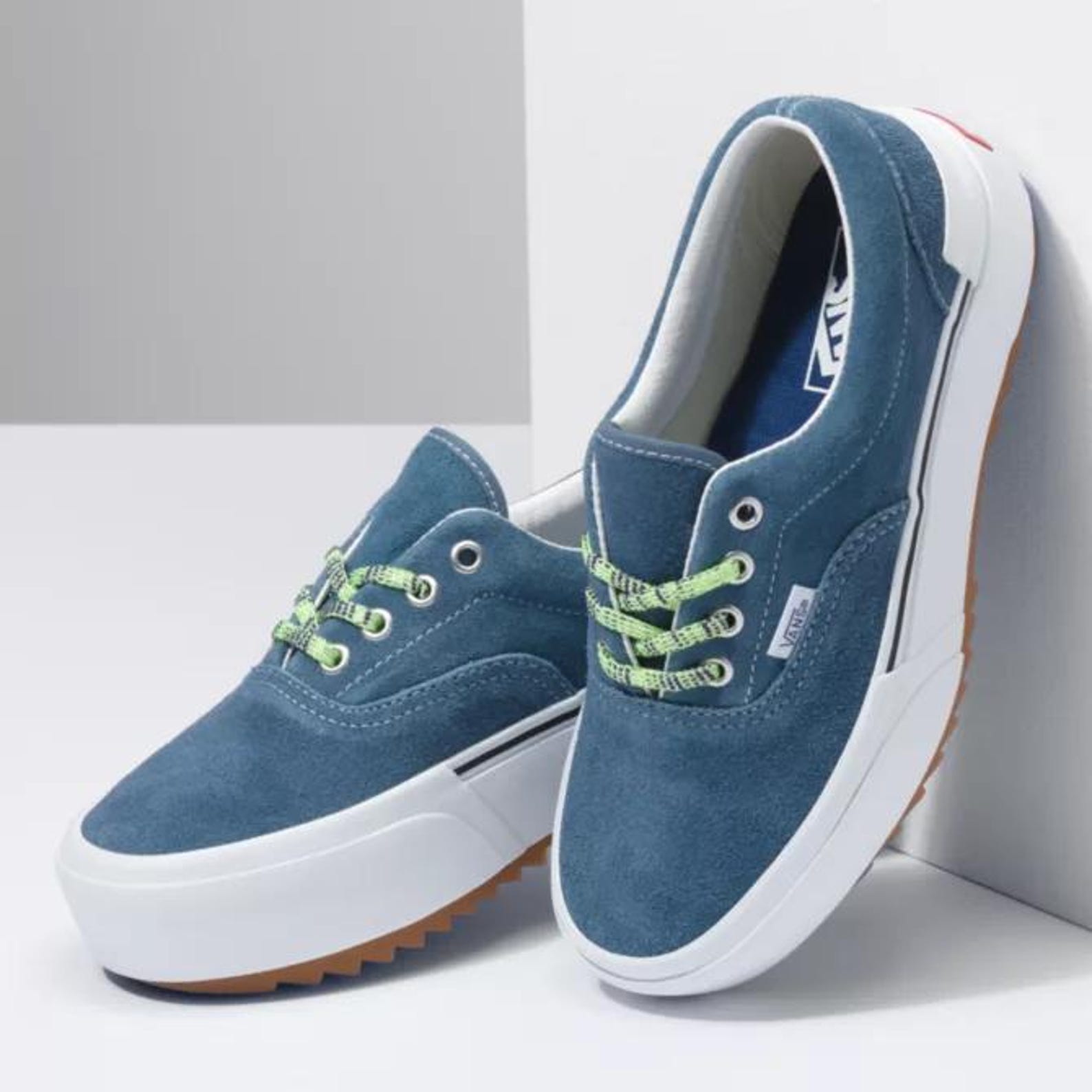 Vans Multi Lace Era Stacked Cement Blue/true White VN0A4BTO9MT - Etsy