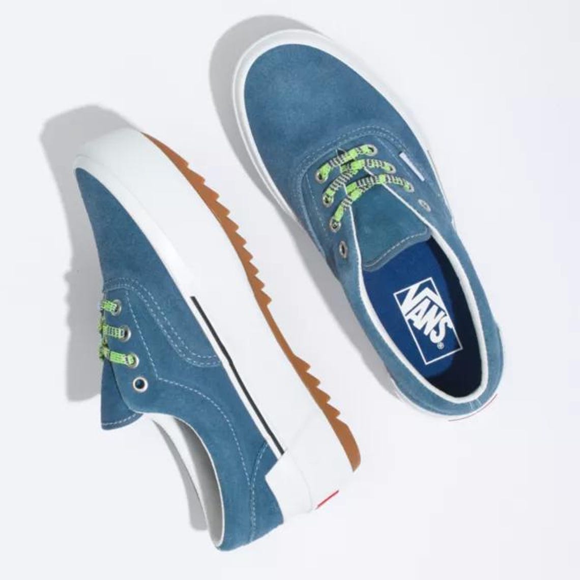 Vans Multi Lace Era Stacked Cement Blue/true White VN0A4BTO9MT - Etsy
