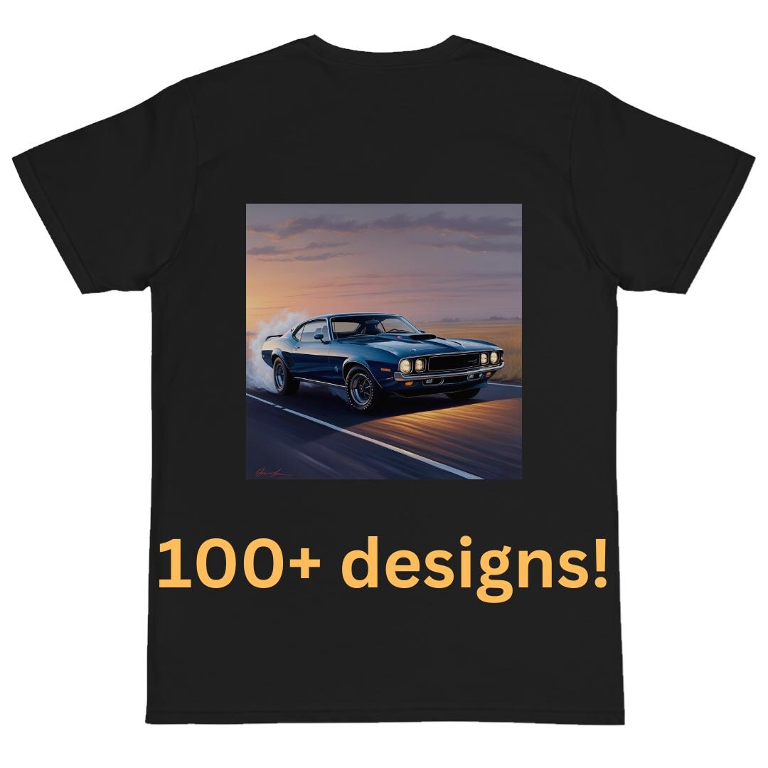 Muscle Car T Shirt Design Bundle Custom Apparel Digital PNG T Shirt ...