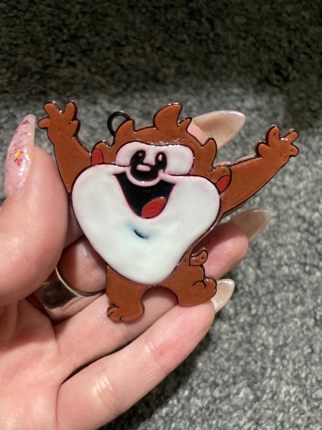 Looney Tunes Character Keychain-baby Taz - Etsy