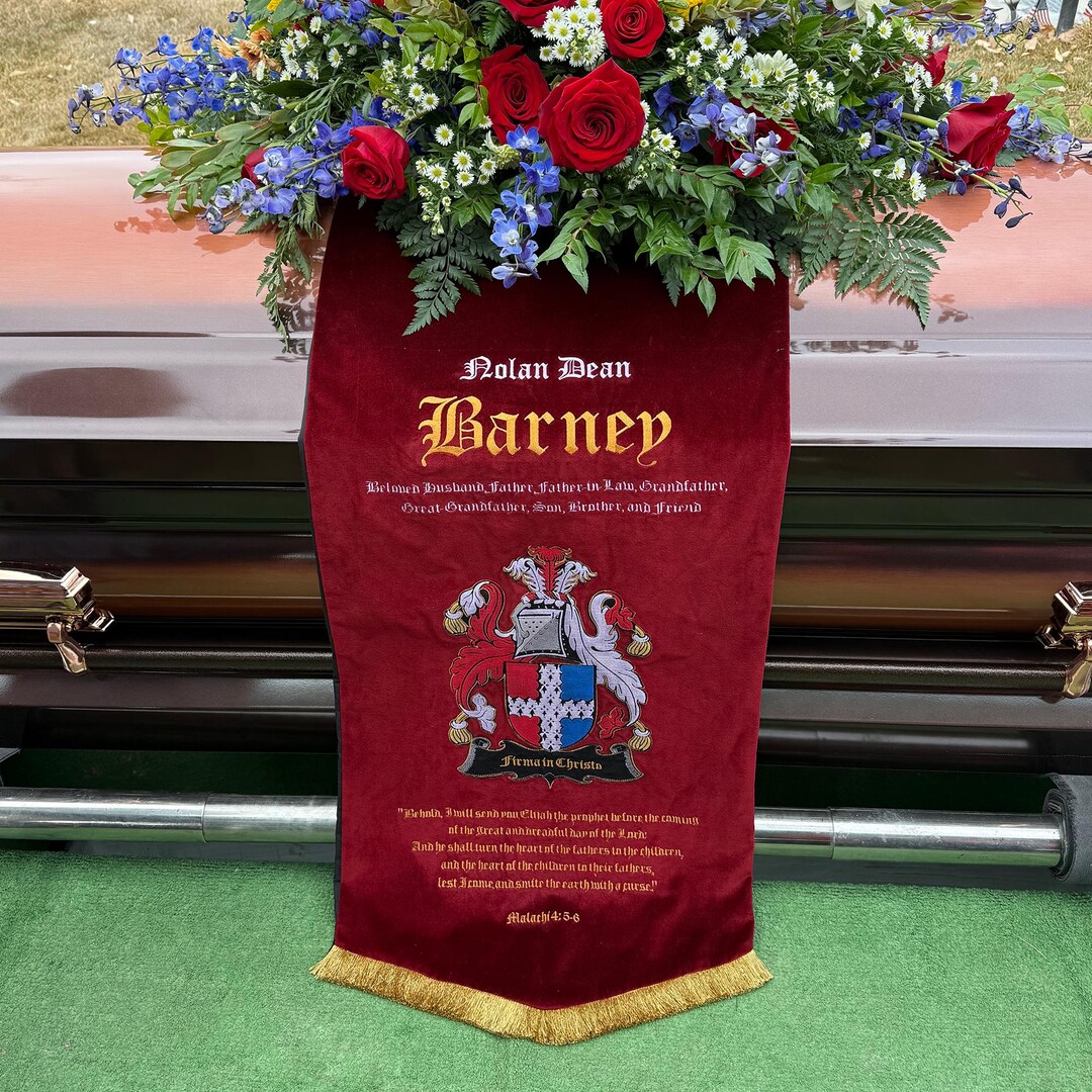 Heraldic Memorial Banner – A Tribute of Honor and Remembrance - Etsy