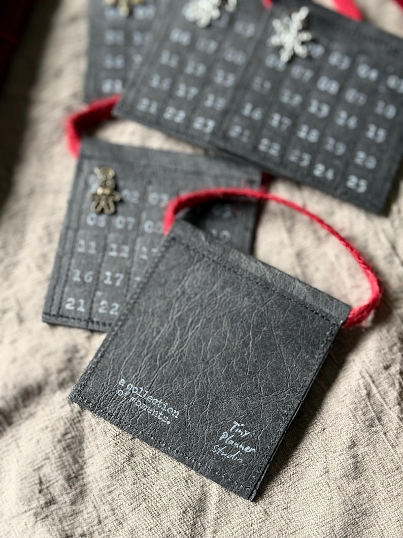 Tiny Advent Calendar for Your Traveler’s Notebook, Mini Christmas ...