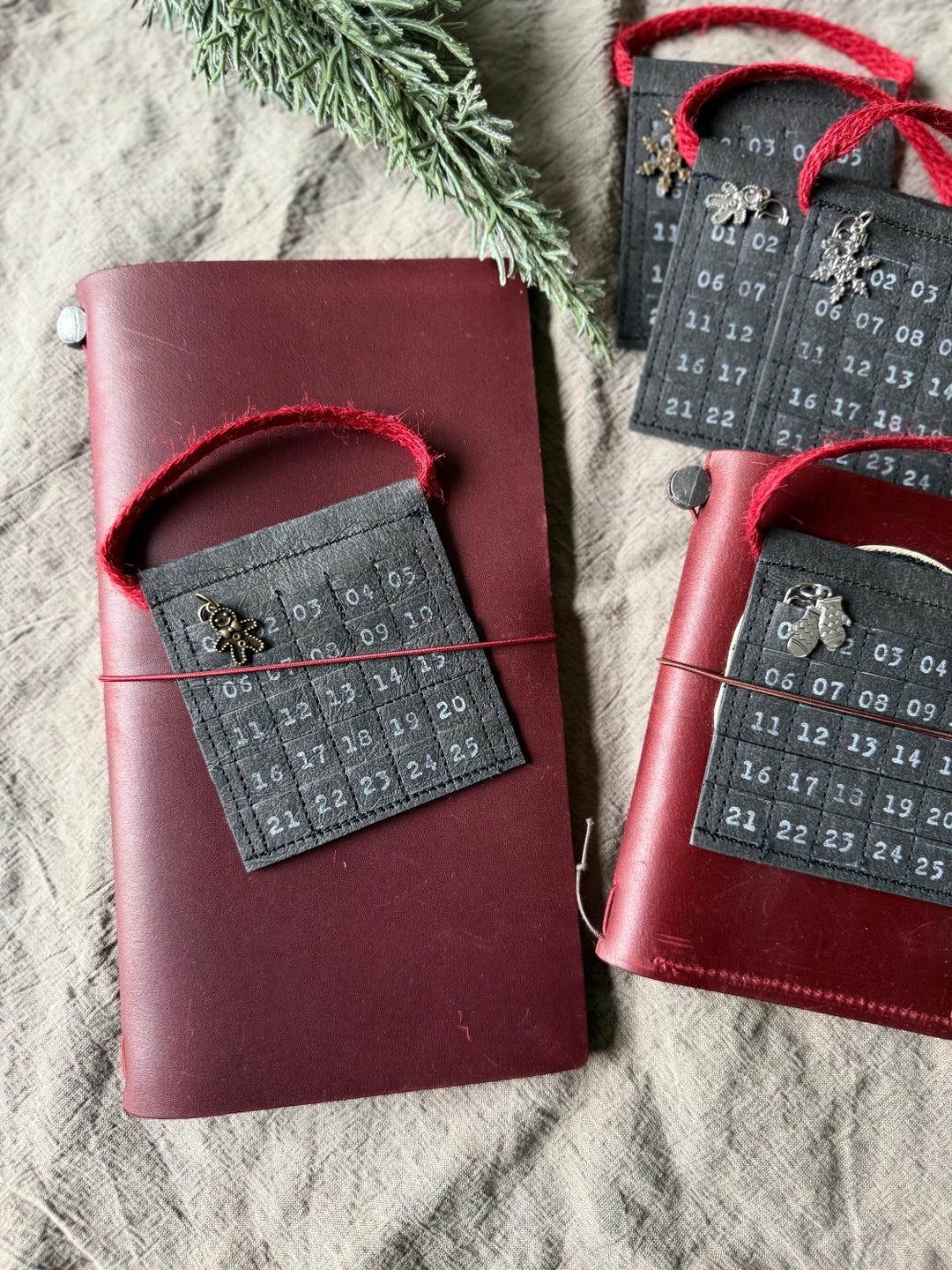Tiny Advent Calendar for Your Traveler’s Notebook, Mini Christmas ...
