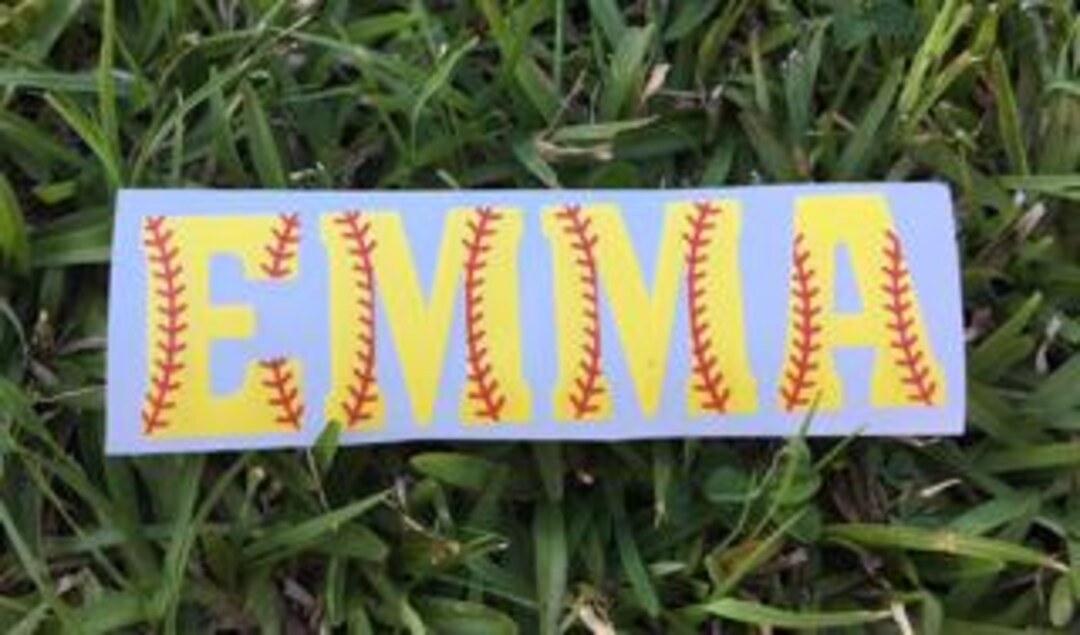 Personalized Softball Helmet Decal, Softball Sticker, Helmet Decal Name ...