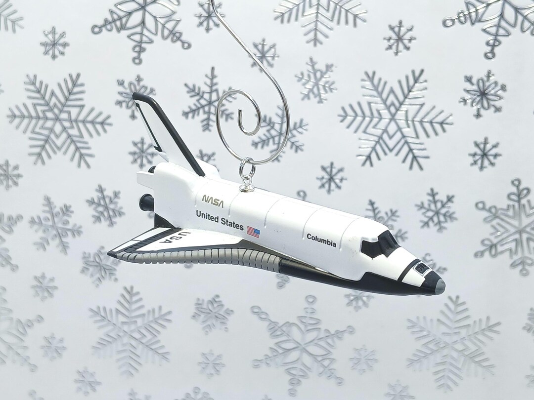 NASA Space Shuttle Columbia Rocket Ship Custom Christmas Tree Ornament ...