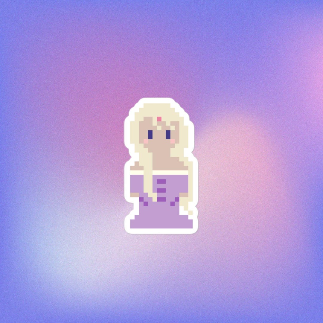 Lady Amalthea Pixel Art Sticker - Etsy