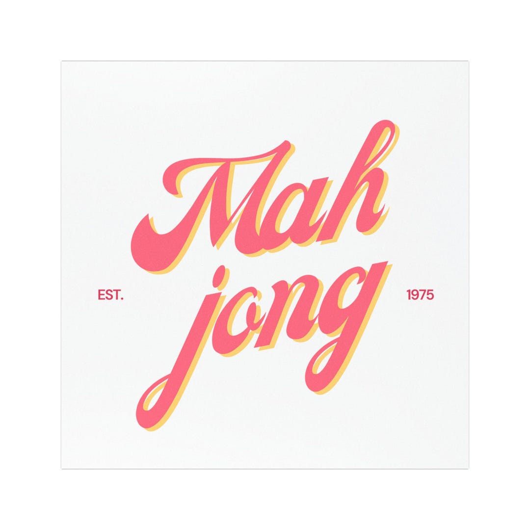 Mahjong Car Magnet - Fun and Unique Design for Mahjong Enthusiasts, Car ...