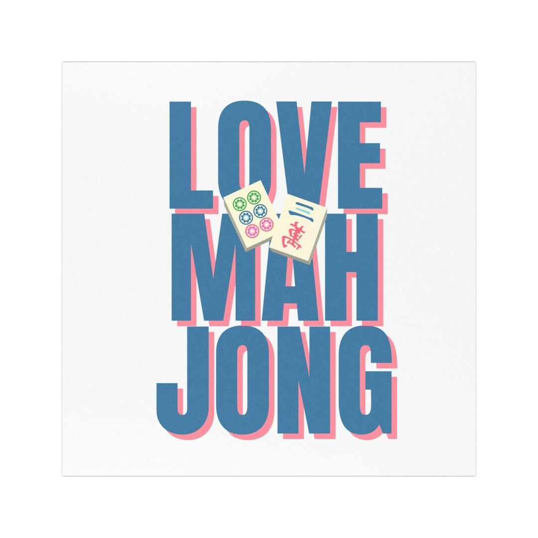 Mahjong Car Magnet, Love Mahjong Magnet, Mahjong Player Gift, Car ...