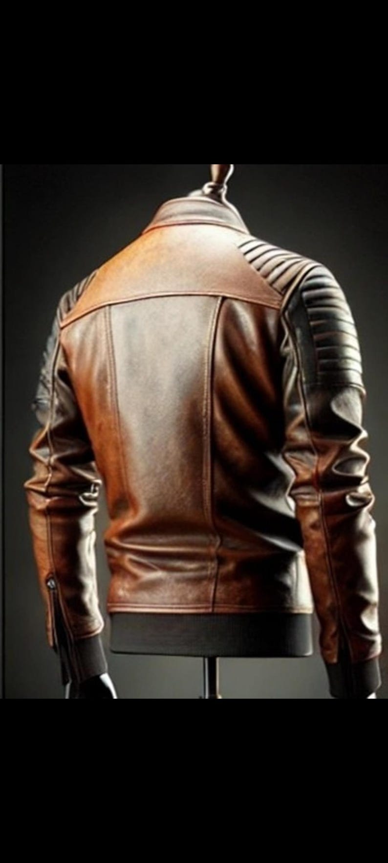 New Biker Jacket, Rust Rebel, Mens Vintage Brown Leather Jacket ...