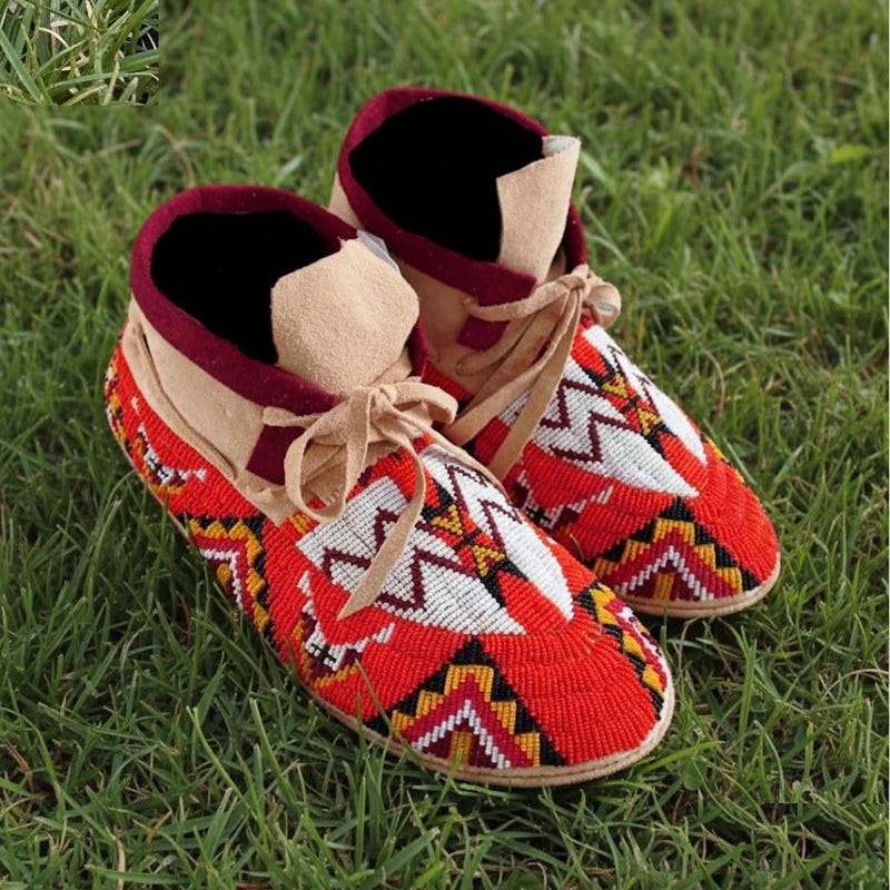 Authentic Native American Moccasins - Etsy