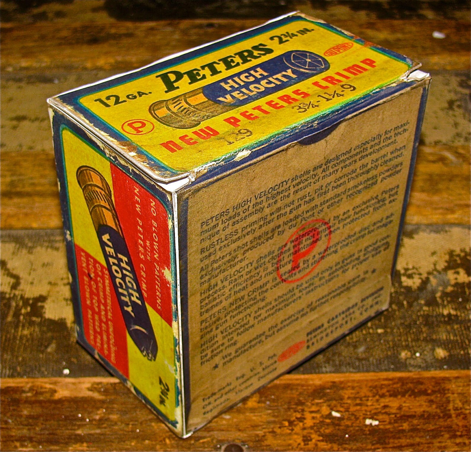 Vintage Peters High Velocity Shotgun shell Box / Ammo Box / | Etsy
