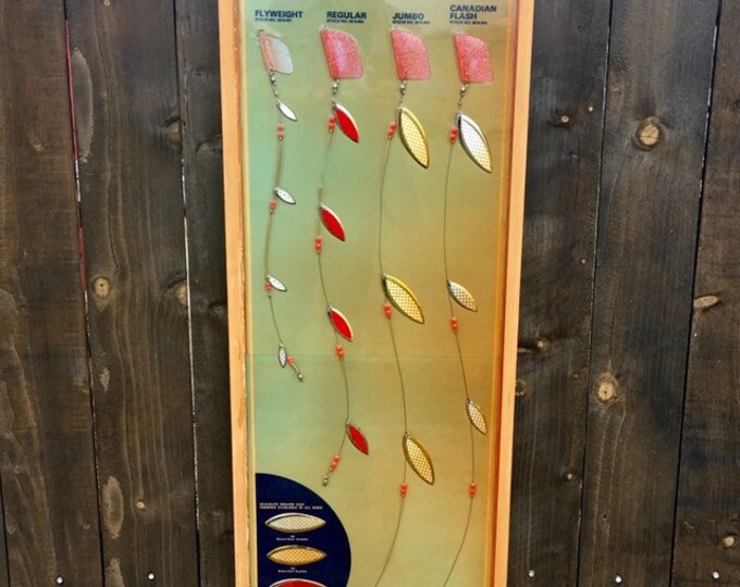 Vintage Old Store Display Board Advertisement Lake Trolling Rigs / Sign ...