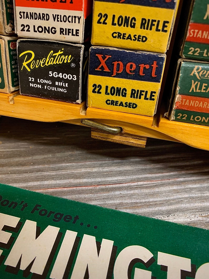 Wooden Remington 22 Caliber Advertising Ammo Display Case Box | Etsy
