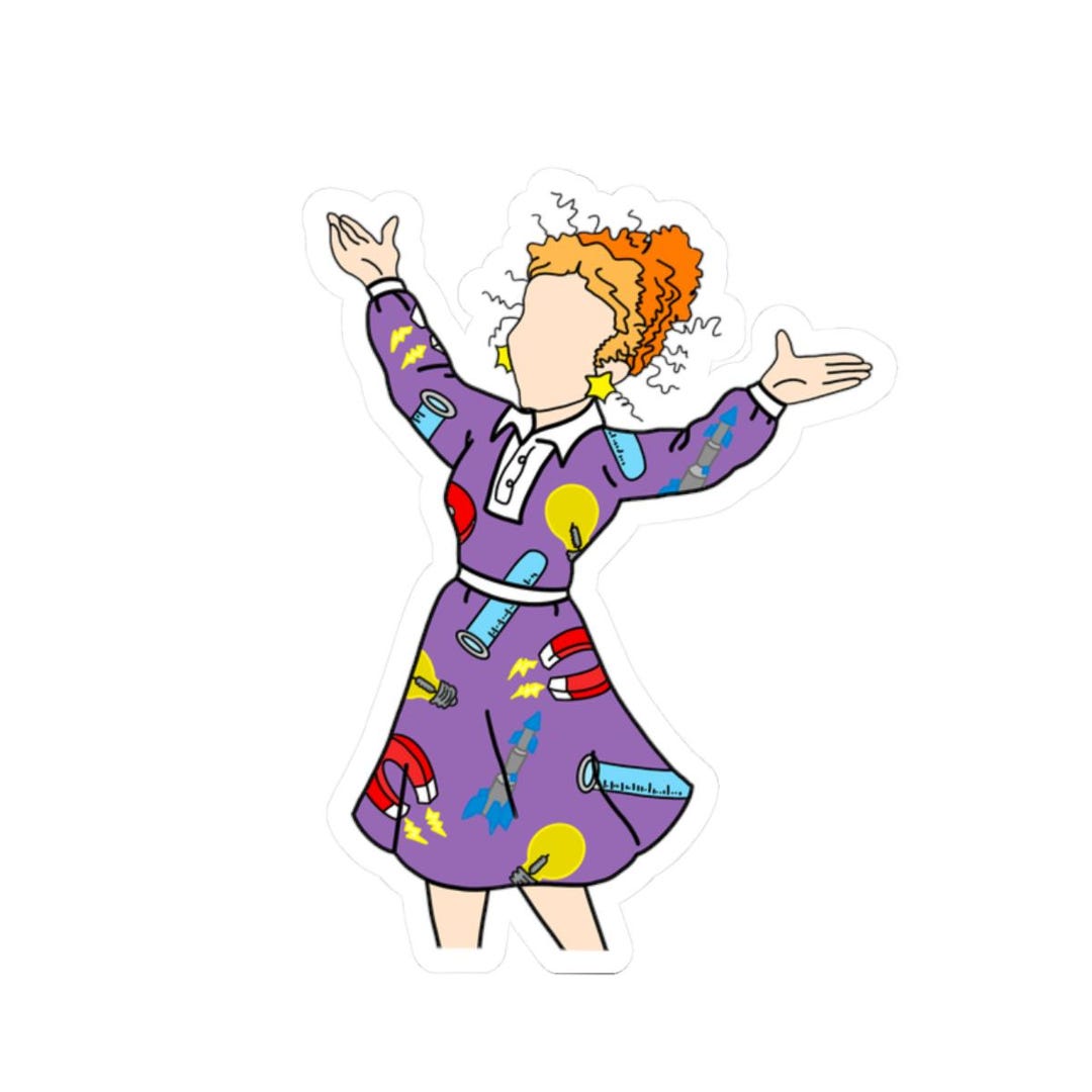 Ms. Frizzle Kiss-cut Sticker - Etsy