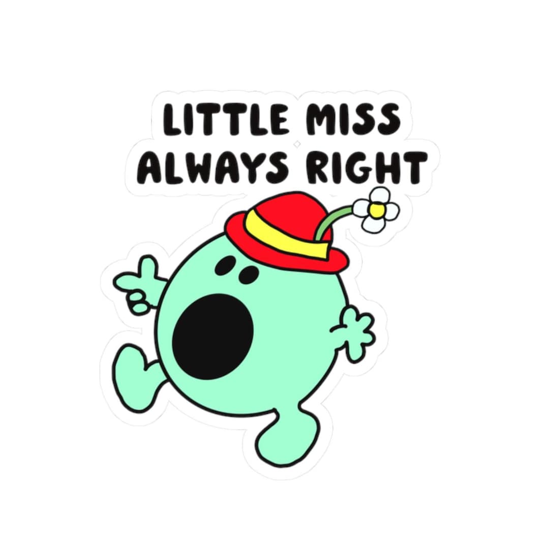 Little Miss Always Right Kiss-cut Sticker - Etsy