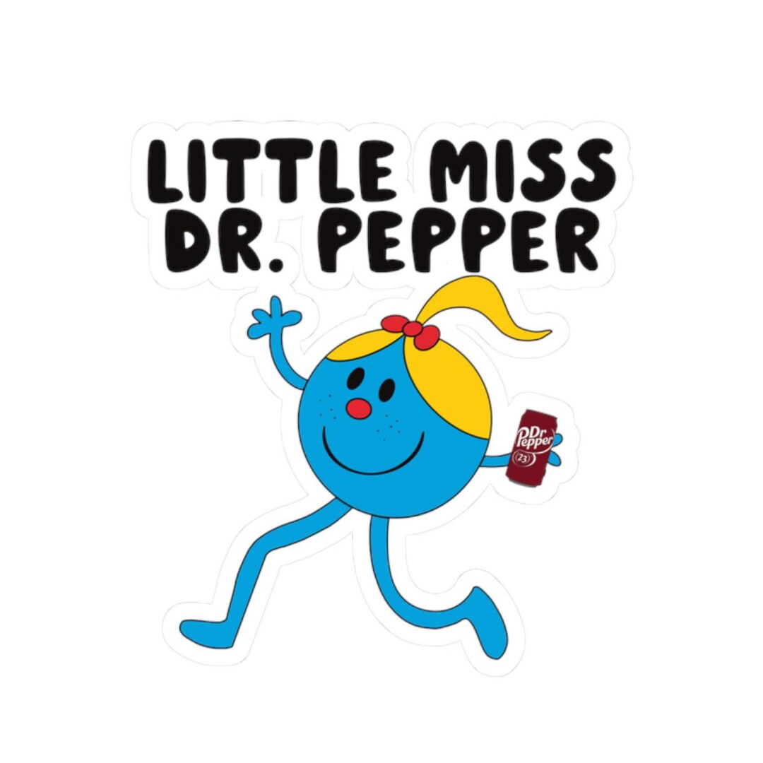 Little Miss Dr. Pepper Kiss-cut Sticker - Etsy