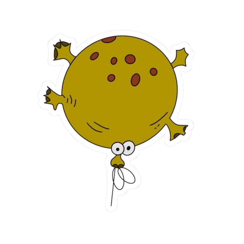 Shrek Frog Balloon Kiss-cut Sticker - Etsy