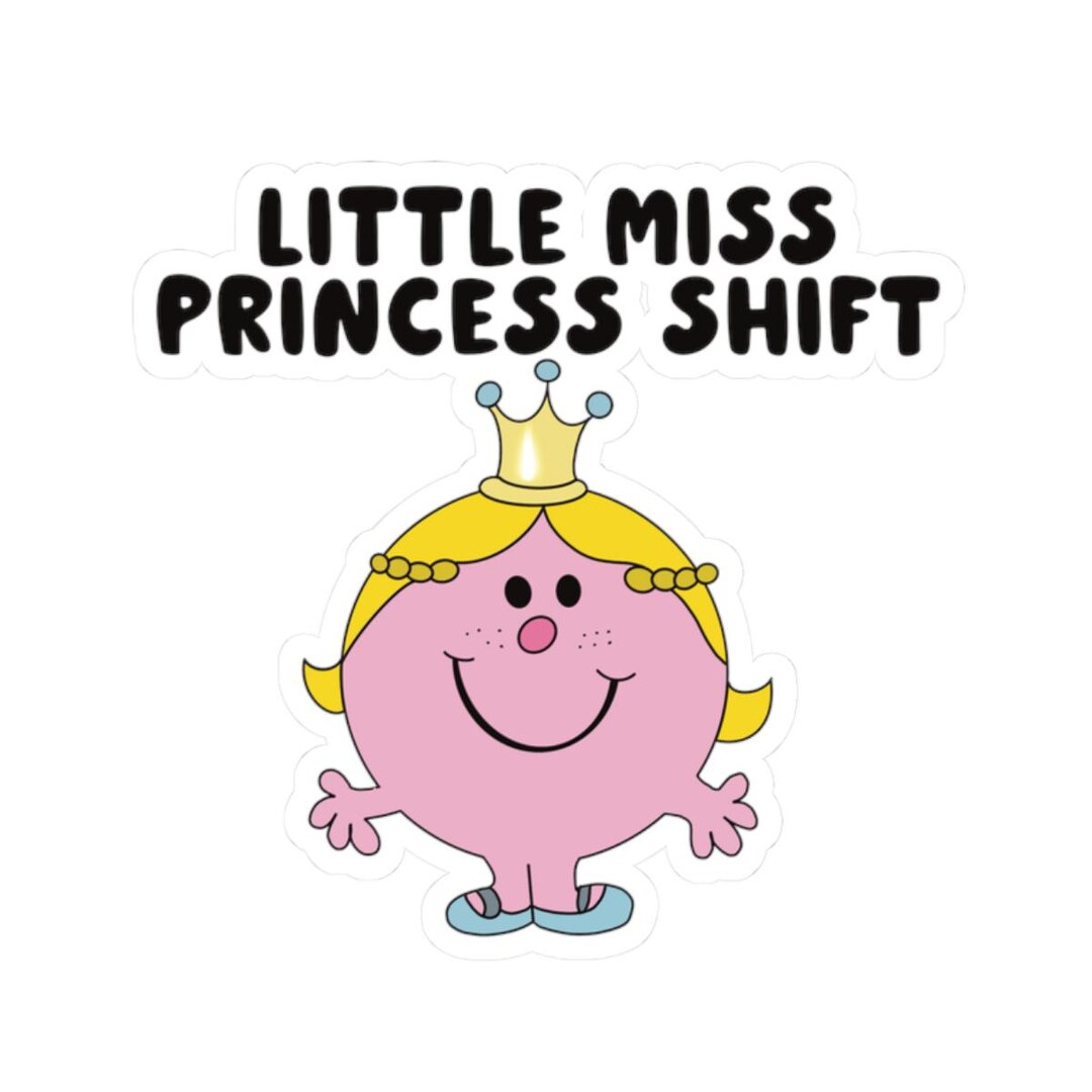 Little Miss Princess Shift Kiss-cut Sticker - Etsy