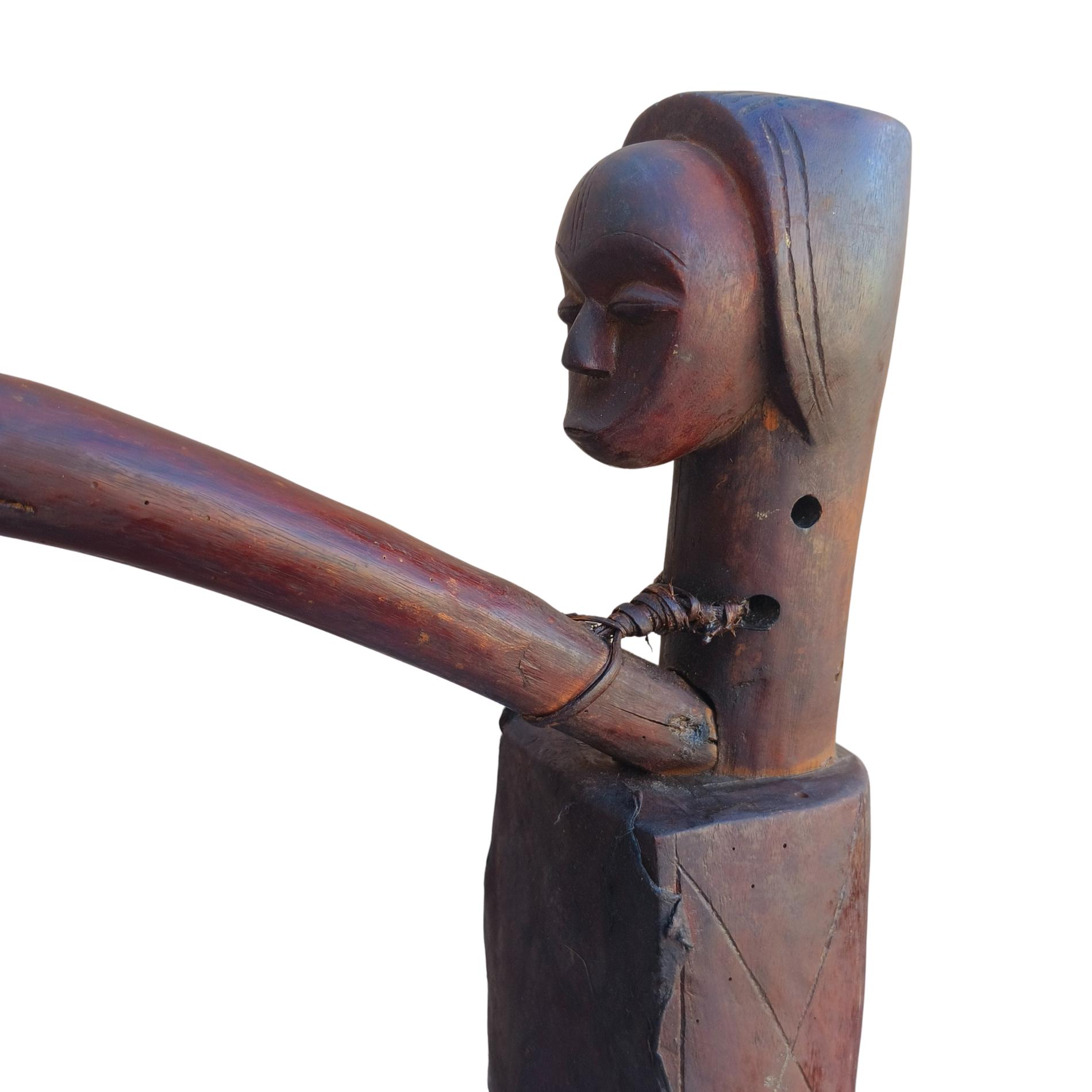 Antique Zande Harp From Congo – Handcrafted Tribal Musical Instrument ...