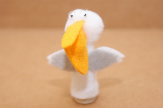 Pelican Finger Puppet | Etsy