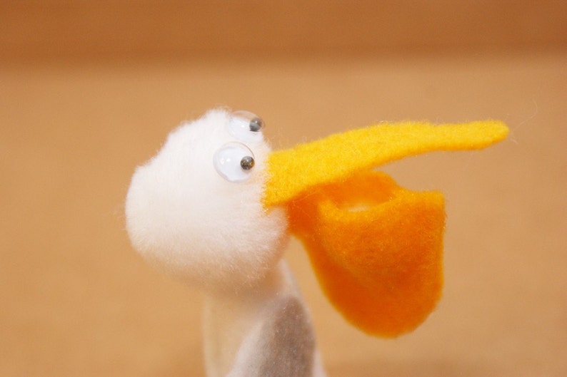 Pelican Finger Puppet - Etsy