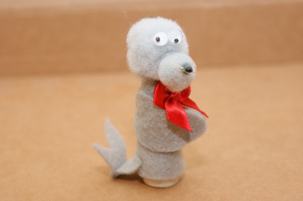 Seal Finger Puppet - Etsy
