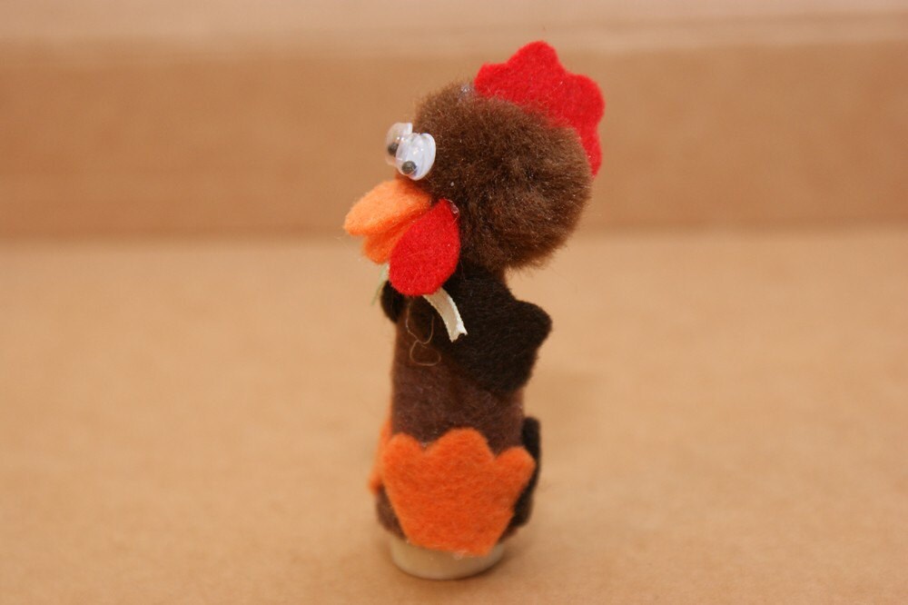 Rooster Finger Puppet - Etsy
