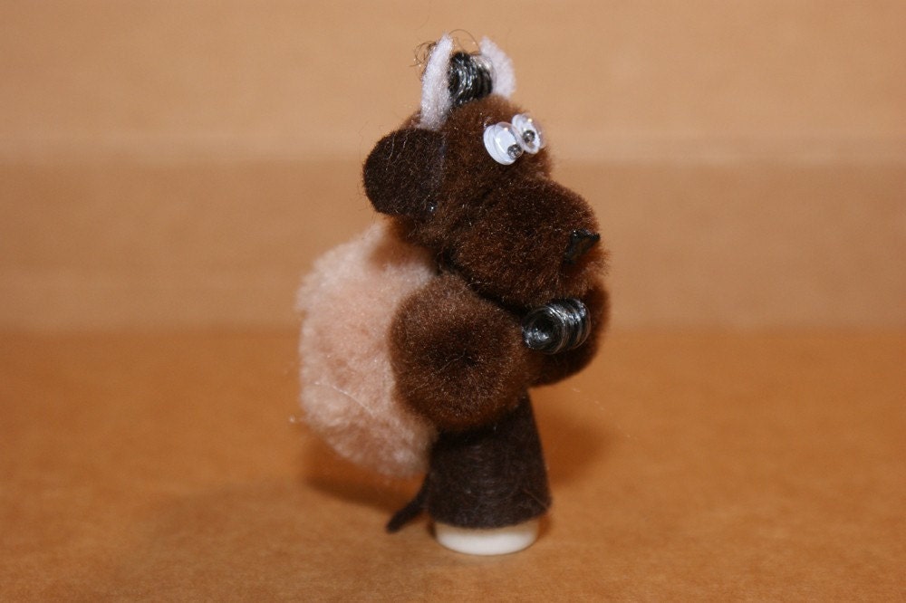 Buffalo Finger Puppet - Etsy