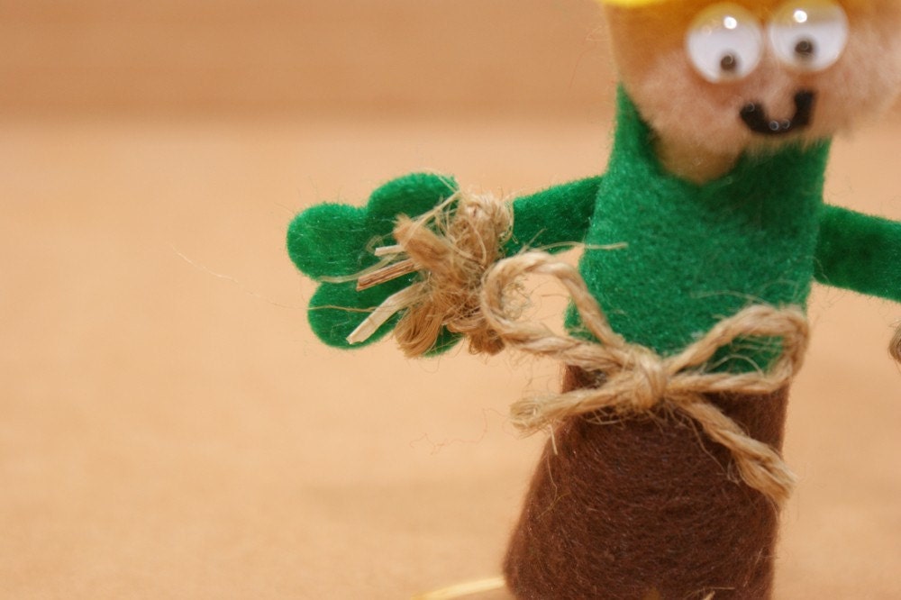 Scarecrow Finger Puppet - Etsy