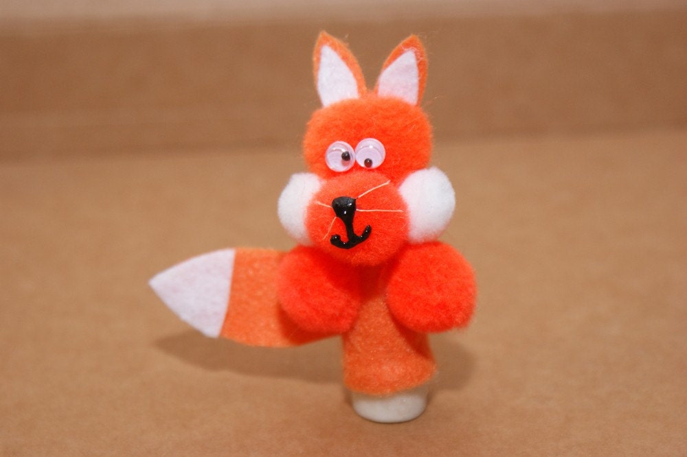Fox Finger Puppet - Etsy