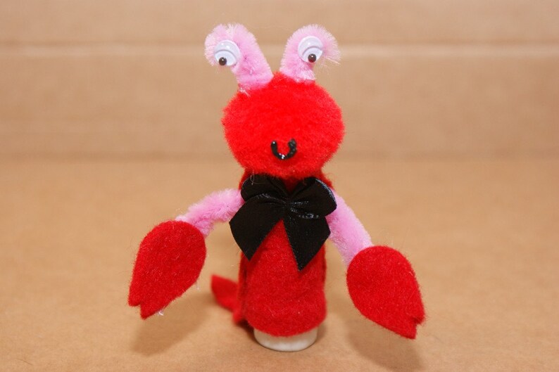 Lobster Finger Puppet - Etsy