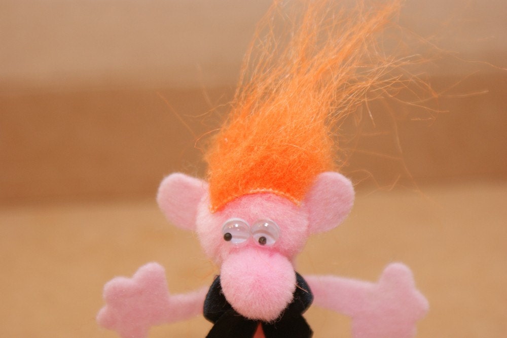 Troll Finger Puppet - Etsy