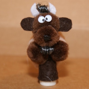 Buffalo Finger Puppet - Etsy