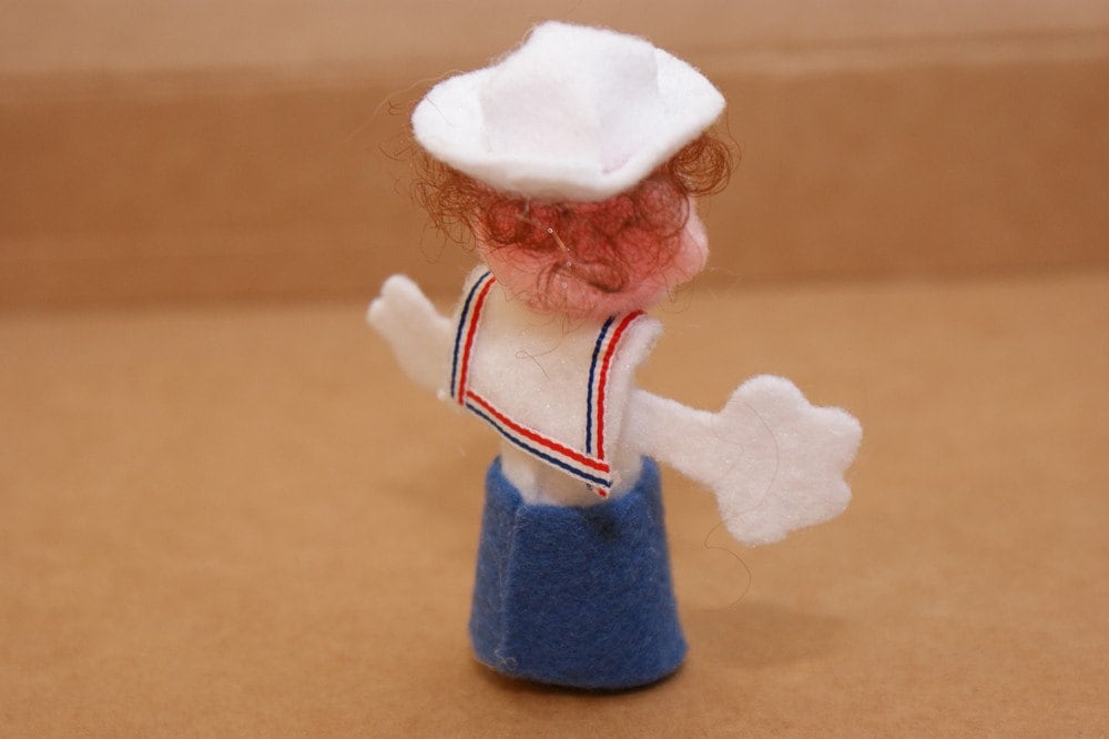 Sailor Finger Puppet - Etsy